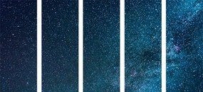 5-dílný obraz nádherná mléčná dráha mezi hvězdami Varianta: 100x50