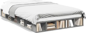 vidaXL Rám postele 140 x 190 cm kompozitní dřevo [3280495] Barva: šedá sonoma
