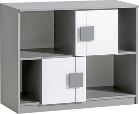 Casarredo - Komfort nábytek GIMMI G17 policová skříňka antracit/bílá
