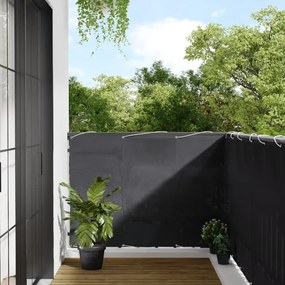 Balkonová zástěna antracitová 120x1000 cm 100% polyester oxford