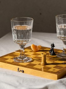 Sinsay - Sada rýhovaných skleniček se zlatým okrajem, 4 ks - clear