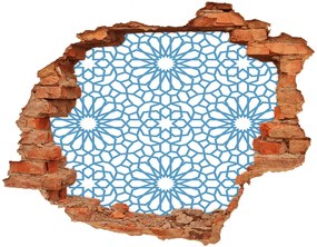 Wallmuralia Nálepka 3D díra na zeď Orientální vzor 90x70 cm