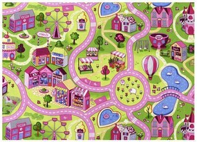 Dětský kusový koberec Sweet Town - 100 x 165 cm