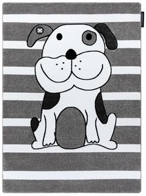Dywany Łuszczów, Dětský kusový koberec Petit Puppy grey, 180x270, šedá, dětský pokoj