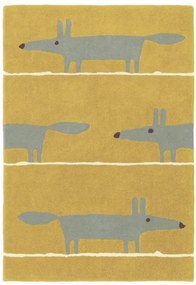 Vlněný kusový koberec Scion Mr. Fox Mustard 25306 Brink & Campman 90 x 150