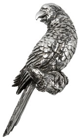 Stříbrný papoušek SERAFINA 27 cm