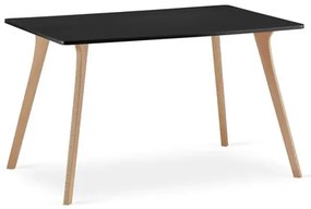 Jídelní stůl MONTI 120x80cm - dub/černá