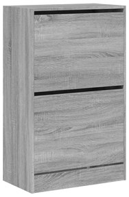 Botník šedý sonoma 60 x 34 x 96,5 cm kompozitní dřevo - Default Title