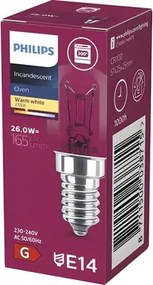 Philips App halogenová žárovka do trouby E14 26W / T25 / 2700K / 300°C