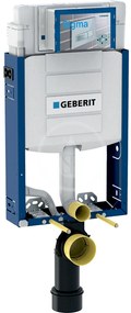 AKCE/SET/LIVERO Geberit - Modul pro závěsné WC s tlačítkem + CERANO - WC mísa rimless Puerto - černá + Geberit - Ovládací tlačítko splachování, bílá/…