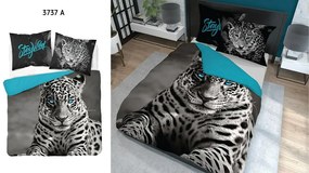 Detexpol Bavlněné povlečení 220x200 gepard 3737 A 2 povlaky na polštář 70x80 Holland Natura 69