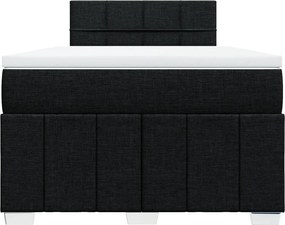 Box spring postel s matrací černá 120x190 cm textil 3287009