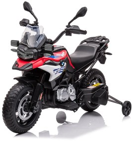 Dětská elektrická motorka BestBerg BBCC-80R – BMW F 850 GS / nosnost 30 kg / Li-Ion baterie / červená