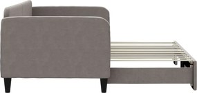Válenda s přistýlkou taupe 90 x 200 cm textil 3196819