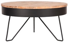 LABEL51 konferenční stolek SARAN černý ø80 cm Color: Black YS-22.080