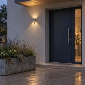 BRILAGI - LED Venkovní nástěnné svítidlo se senzorem CUBE LED/6W/230V šedá IP65