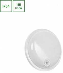 Průmyslové LED světlo s čidlem TECHNIC PIR/20W/IP54/4000K/Ø 22