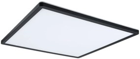 Paulmann 71016 Atria Shine, černé stropní svítidlo s korónou, 22W LED 4000K tříkrokové stmívání, 42x42cm
