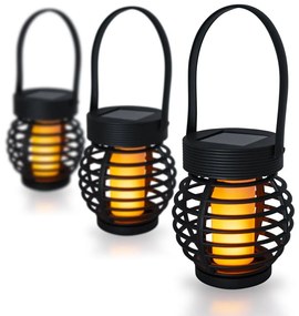 Garden King Solární LED lucerna závěsná 3 ks, teplá bílá SL-1003