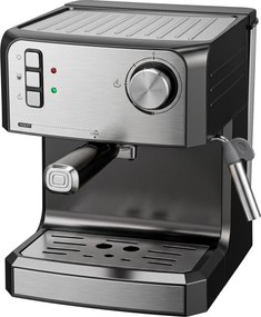 HOMCOM Espresso stroj, 20-bar kávovar s tryskou na našlehání mléka, 1,6 l nádrž na vodu, černý