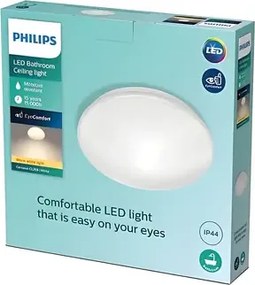 Philips Canopus CL259 bílá / Koupelnové přisazené LED svítidlo / 1x17W