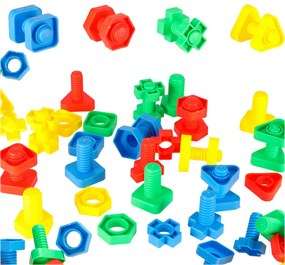Creative Corner Stavební bloky vzdělávací montessori šrouby 30 prvků