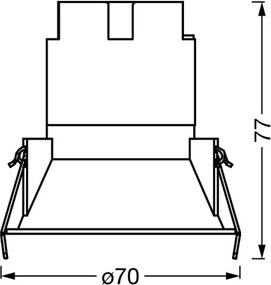 Osram - LED Podhledové svítidlo SPOT TWIST LED/5W/230V 3000K pr. 7 cm bílá