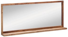 furniture-nabytek.cz - Masivní koupelnové zrcadlo Sidora Bright II z akácie, lakované, hnědé – 138×60 cm