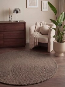 Koberec Hanse Home Calmio taupe kruh