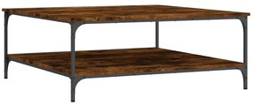 Konferenční stolek kouřový dub 100x100x40 cm kompozitní dřevo - Default Title