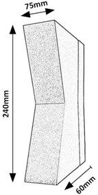 Rabalux 77066 - LED Venkovní nástěnné svítidlo TEMSE LED/6W/230V IP65 antracit