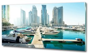 Wallmuralia Foto obraz fotografie na skle Marina Dubaj 100x50