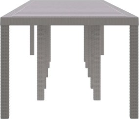 Zahradní stůl Světle šedá 350 x 100 x 74 cm polyratan 3378527