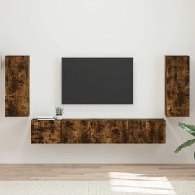 Sestava TV skříněk 4 ks Kouřový dub Kompozitní dřevo 3409164