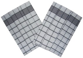 Utěrka Negativ Egyptská bavlna bílá/černá 50x70 cm balení 3 ks
