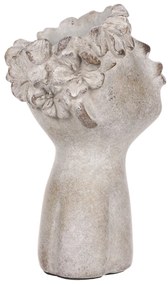 Obal na květiny betonový , tvar hlavy - BMO3275
