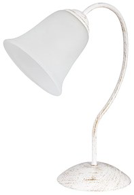RABALUX Stolní lampa FABIOLA, bílá patina 007260