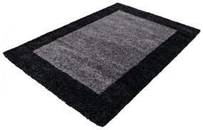 Vopi | Kusový koberec Life Shaggy 1503 anthracit - Kulatý průměr 160 cm