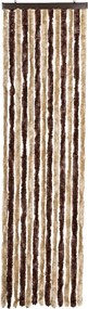 Závěs proti hmyzu béžový a světle hnědý 56 x 200 cm Chenille 315120