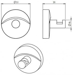 Novaservis Metalia 11 Věšák, chrom 0109,0