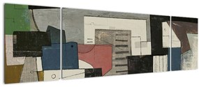 Obraz - Abstrakce, kubismus (170x50 cm)