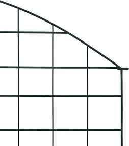 Obloukový zahradní plot 77,5 x 78,5 cm zelený 146103