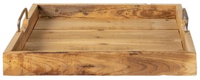 Dřevěný servírovací podnos  - 40*40*8 cm