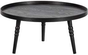 OnaDnes -20% Hoorns Černý borovicový konferenční stolek Pintie 75 cm