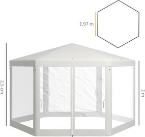 4x4m šestihranný párty stan s moskytiérou