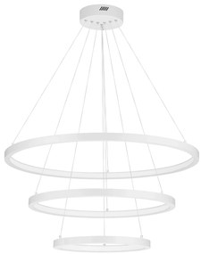 LED lustr Empatia 180 bílé