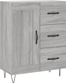 Skříň highboard šedá sonoma 69,5 x 34 x 180 cm kompozitní dřevo 3190019