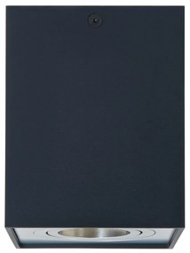 BERGE Podhledové bodové svítidlo OS101-CPA výklopné - čtverec - černo stříbrná + patice GU10