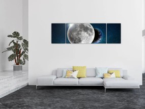 Obraz - Země v zákrytu Měsíce (170x50 cm)