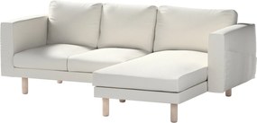 Potah na pohovku IKEA Norsborg 3-místná se šezlongem barva šedá látka pletený vzor